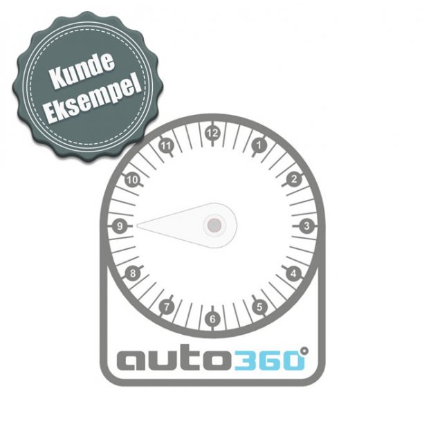 P skive DESIGN - m/ 2 farvetryk - P-skiver og digitale P-ure - AHB Danmark
